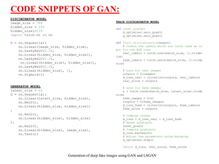 Generation of Deepfake images using GAN and Least squares GAN.ppt