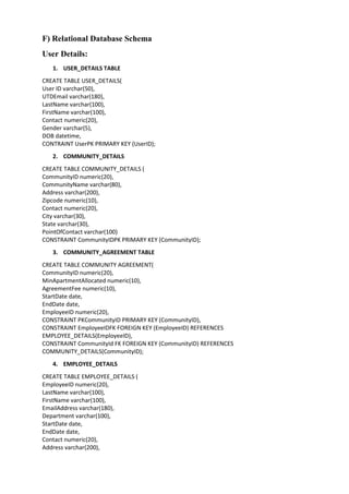 Database Foundation Project | PDF