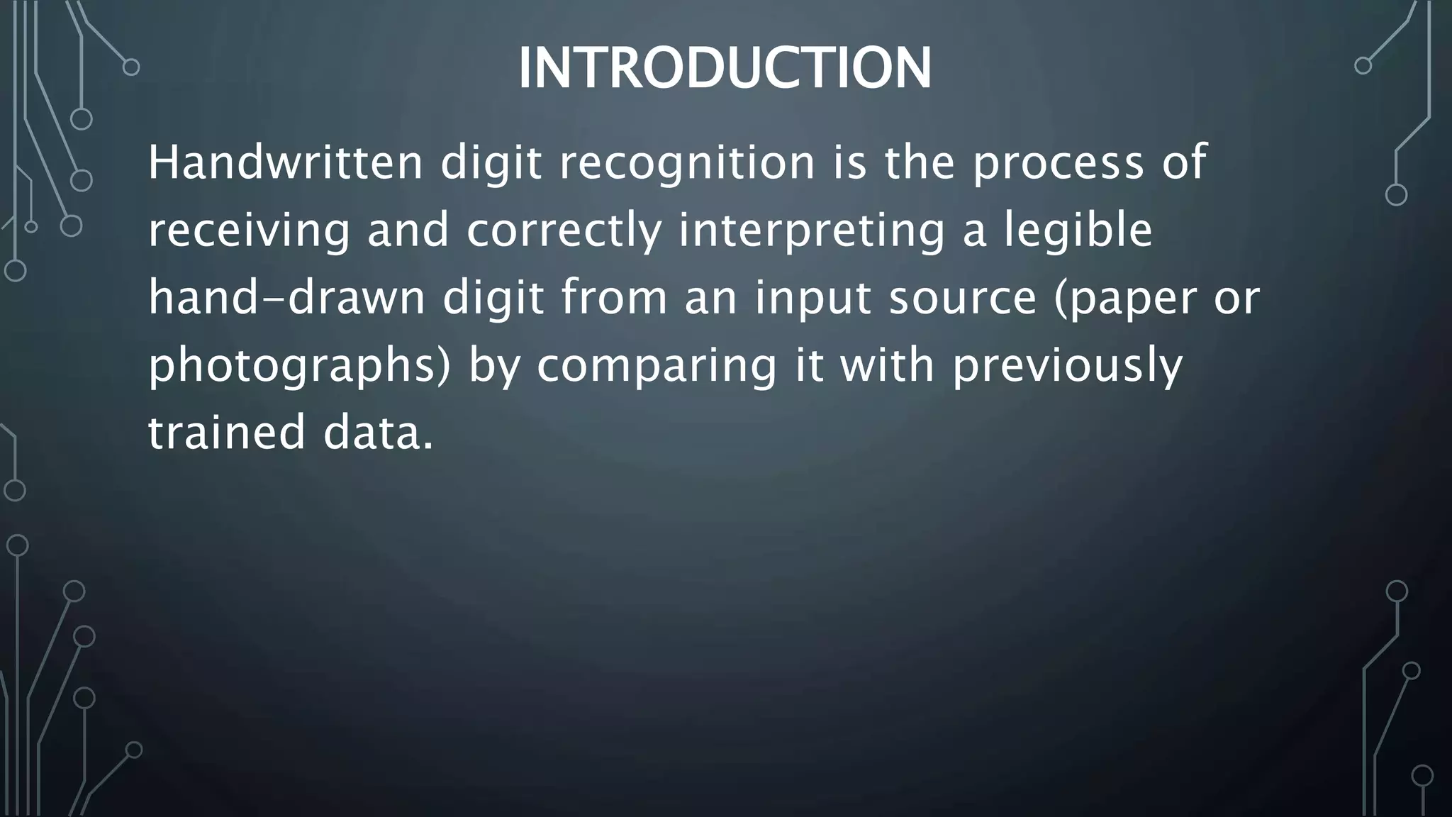 Handwritten Digit Recognition Using K Nn Classifier Ppt
