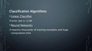 HANDWRITTEN DIGIT RECOGNITION USING k-NN CLASSIFIER | PPT