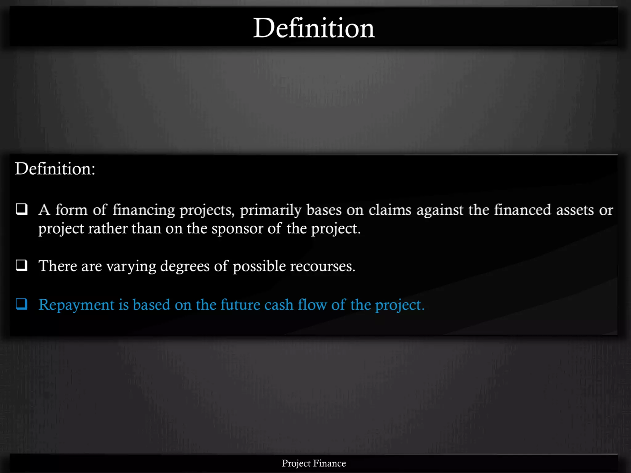 Project Finance | PDF