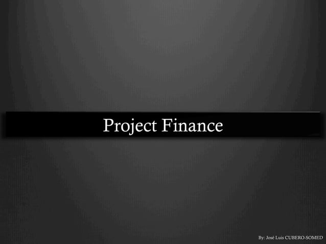 Project Finance | PPT