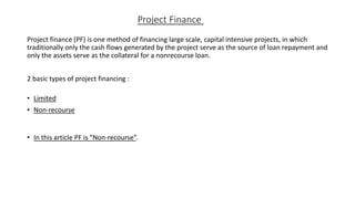 Project finance | PPTX