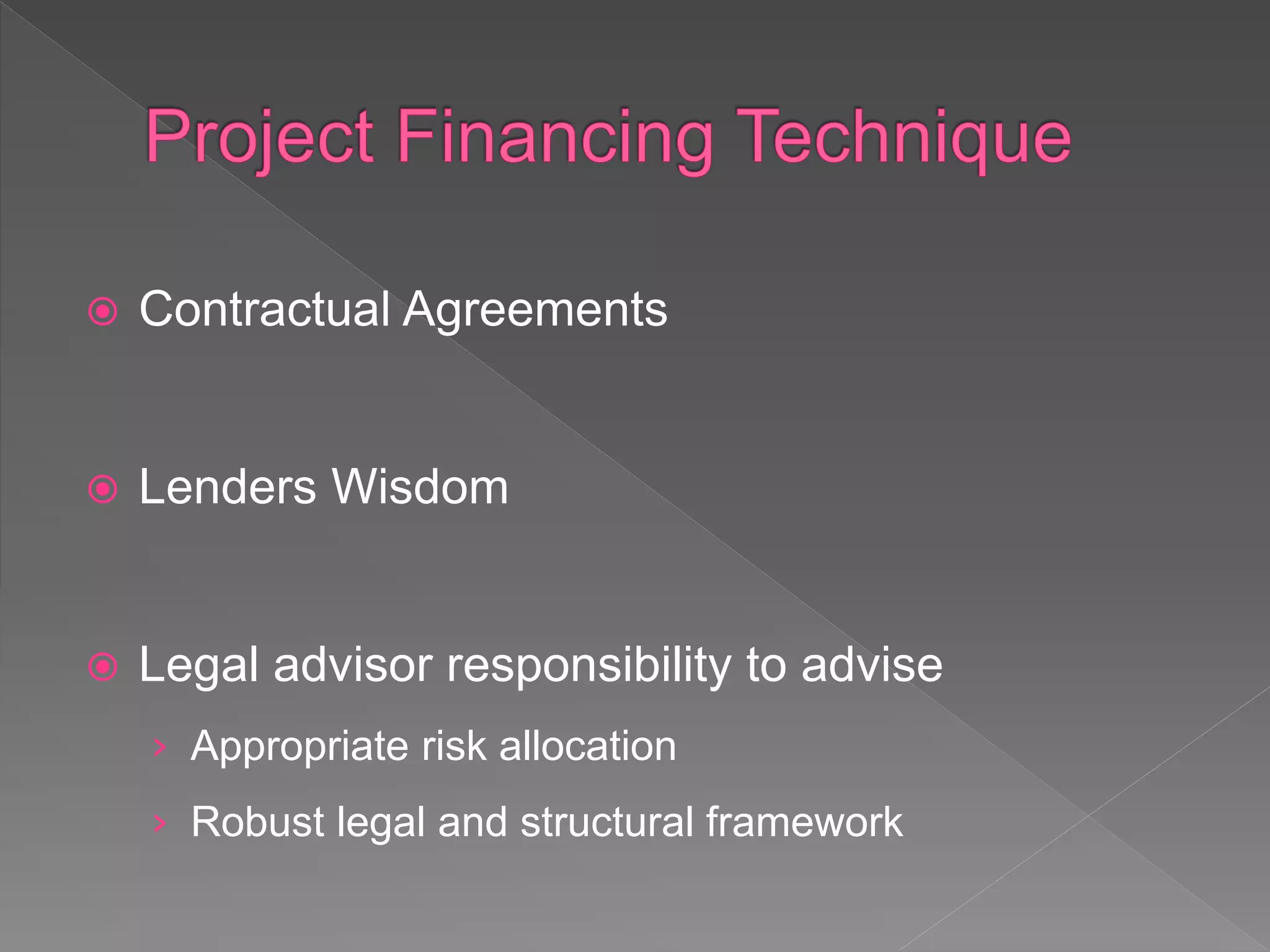 Project finance | PPTX