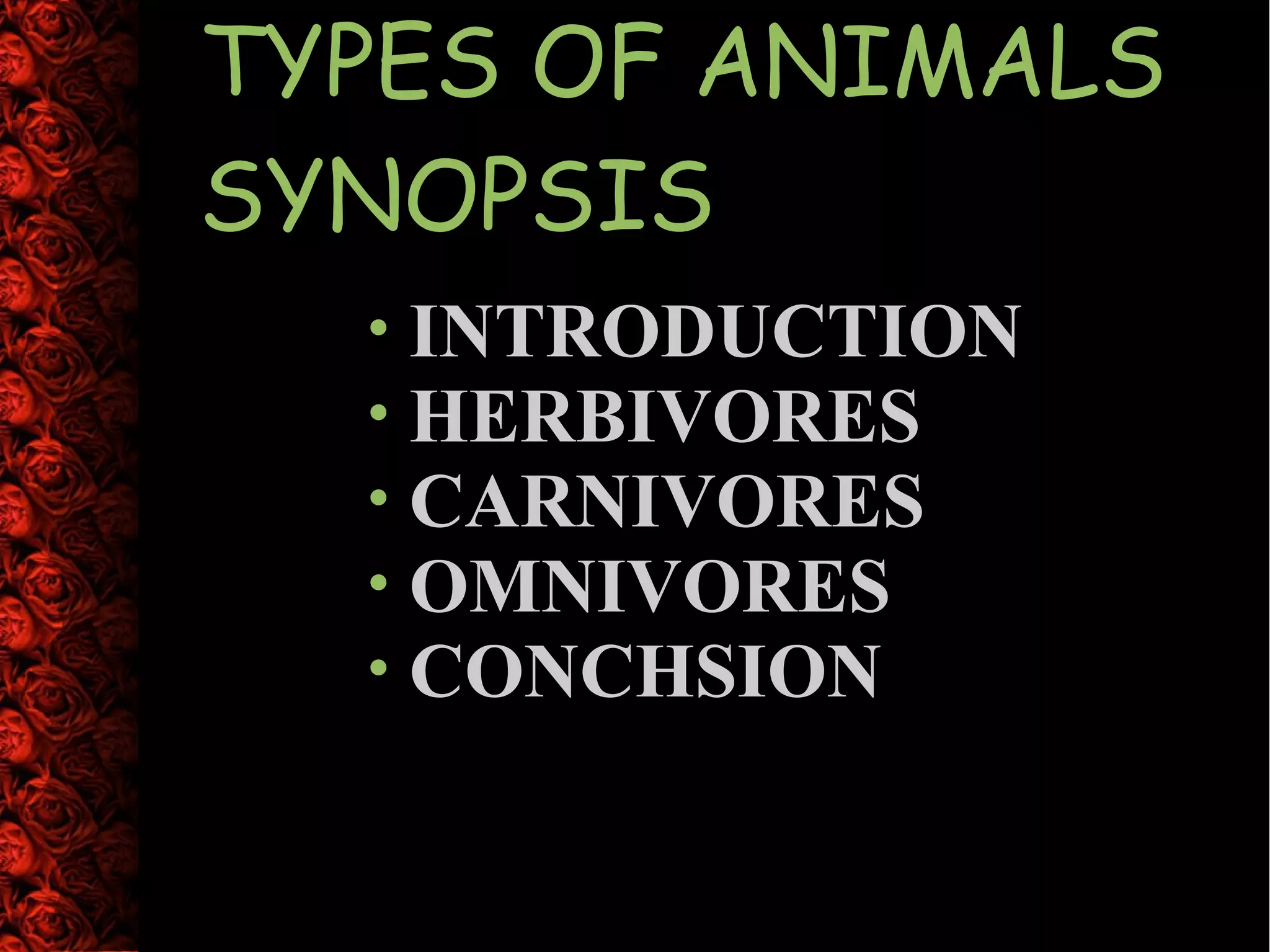 TYPES OF ANIMALS | PPT
