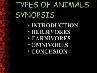 TYPES OF ANIMALS | PPT
