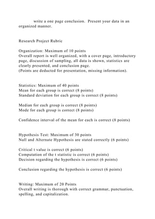 Project for MA135 You are doing research on balance and fitn.docx