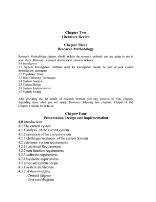 Project format of kampala university for computer science | DOCX