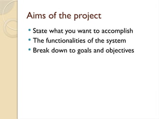 Project Format for IT students to enable in project completion | PPT