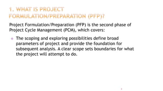 Project Management - Project formulation | PPT