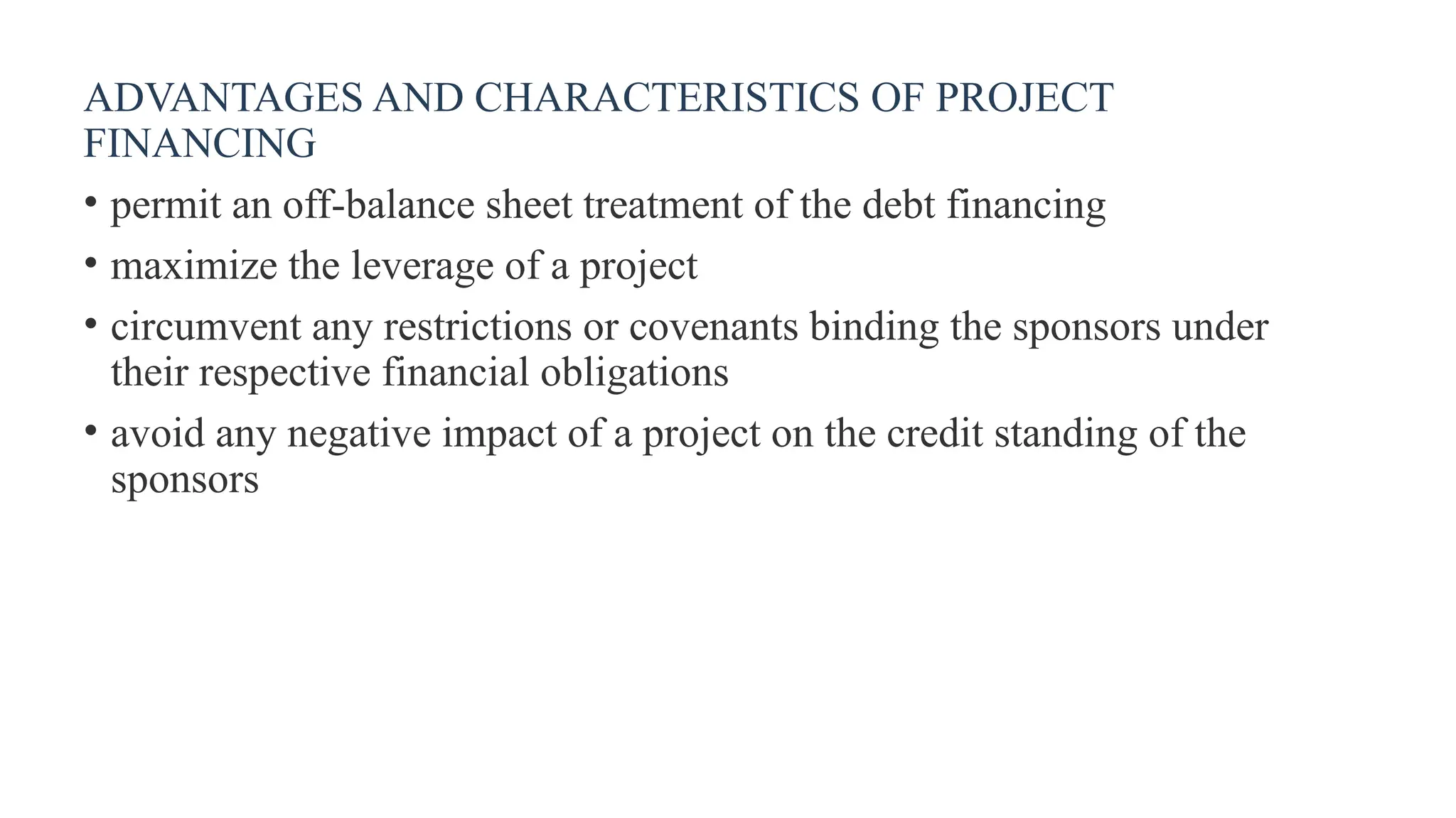 Project formulation - financing Arrangements.pptx