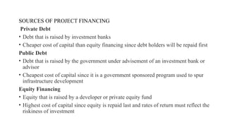 Project formulation - financing Arrangements.pptx