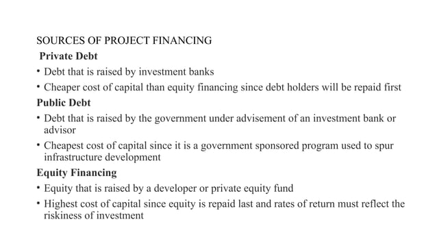 Project formulation - financing Arrangements.pptx