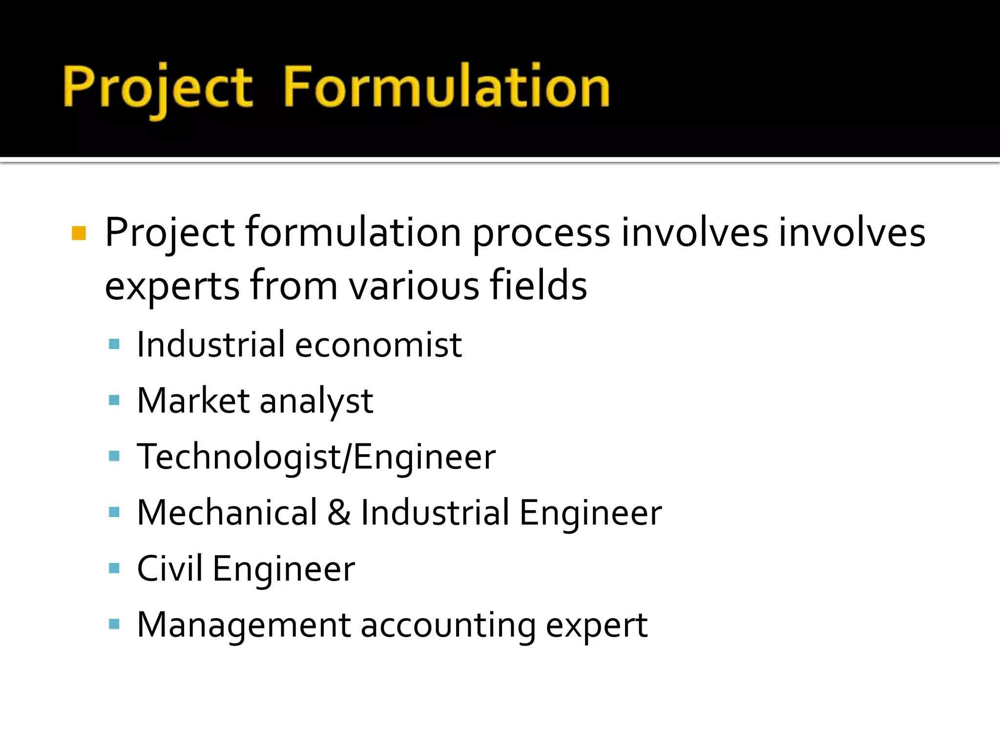 Project formulation (1) | PPTX