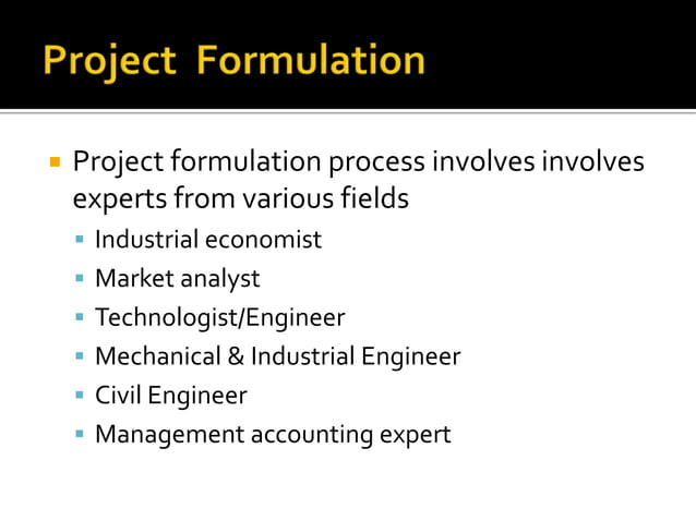 Project formulation (1) | PPTX | Civil Engineering Industry | Industries
