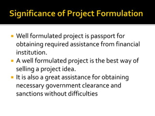 Project formulation (1) | PPTX