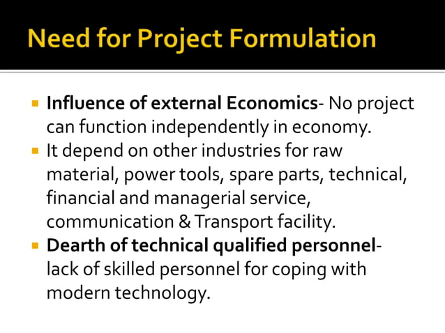 Project formulation (1) | PPTX | Civil Engineering Industry | Industries