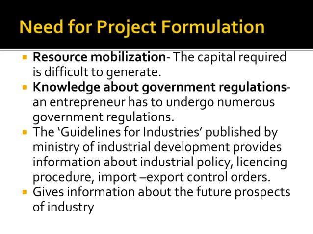 Project formulation (1) | PPTX | Civil Engineering Industry | Industries