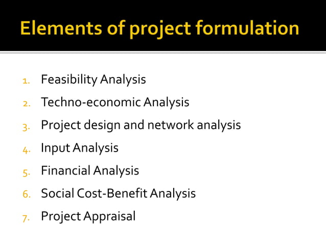 Project formulation (1) | PPTX | Civil Engineering Industry | Industries
