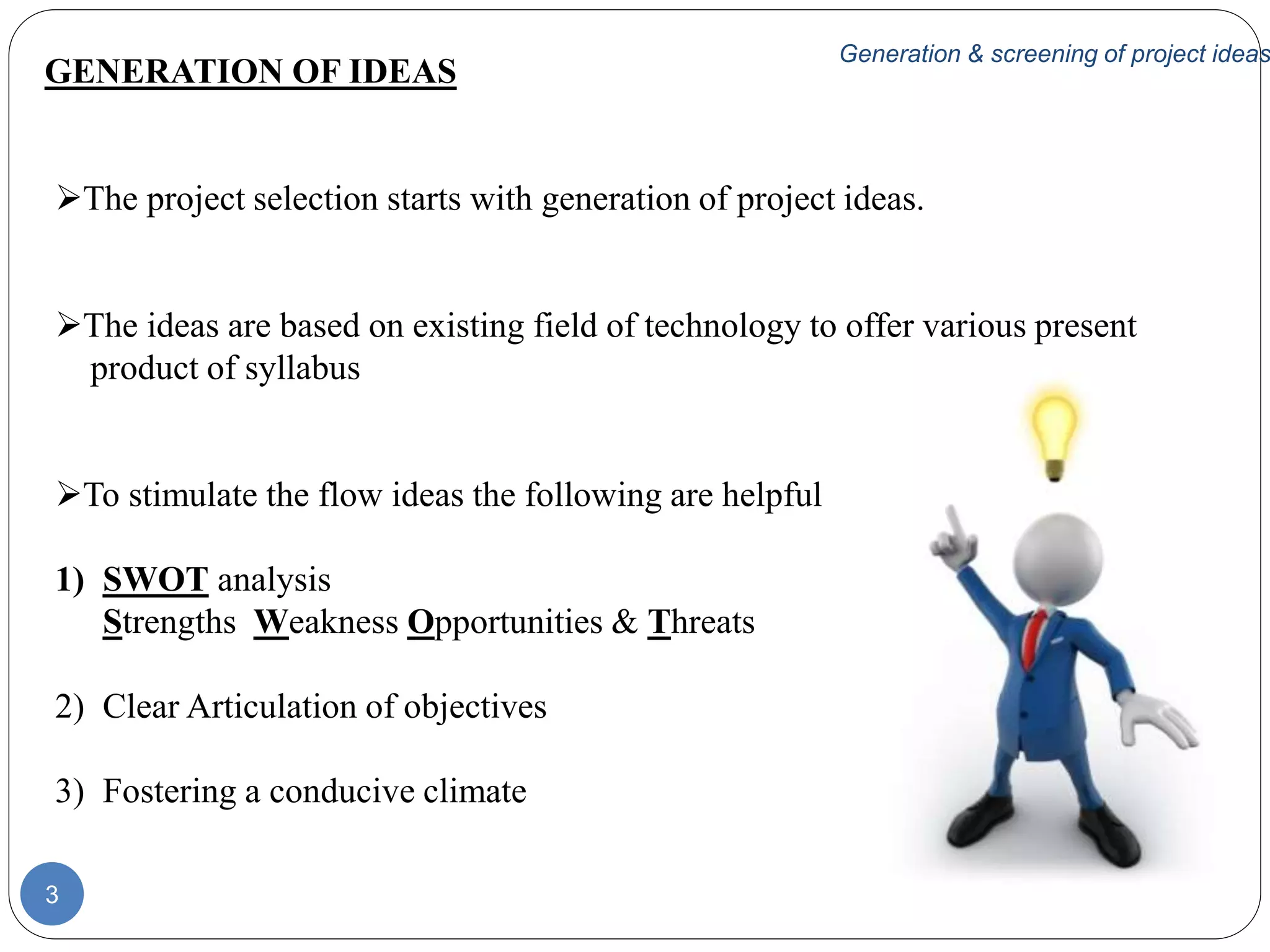 Project formulation and appraisal | PPT