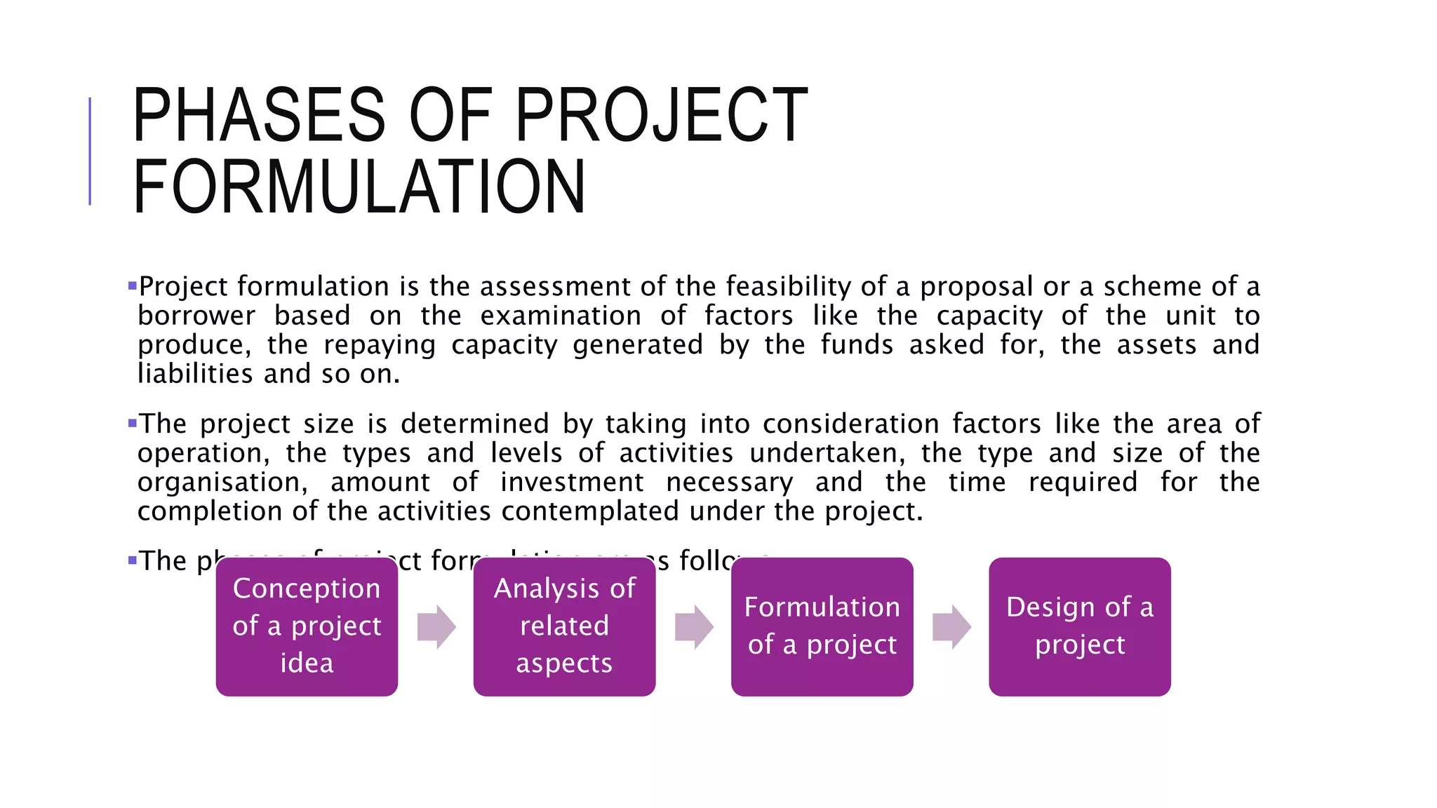 Project formulation and appraisal | PPTX