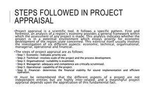 Project formulation and appraisal | PPTX