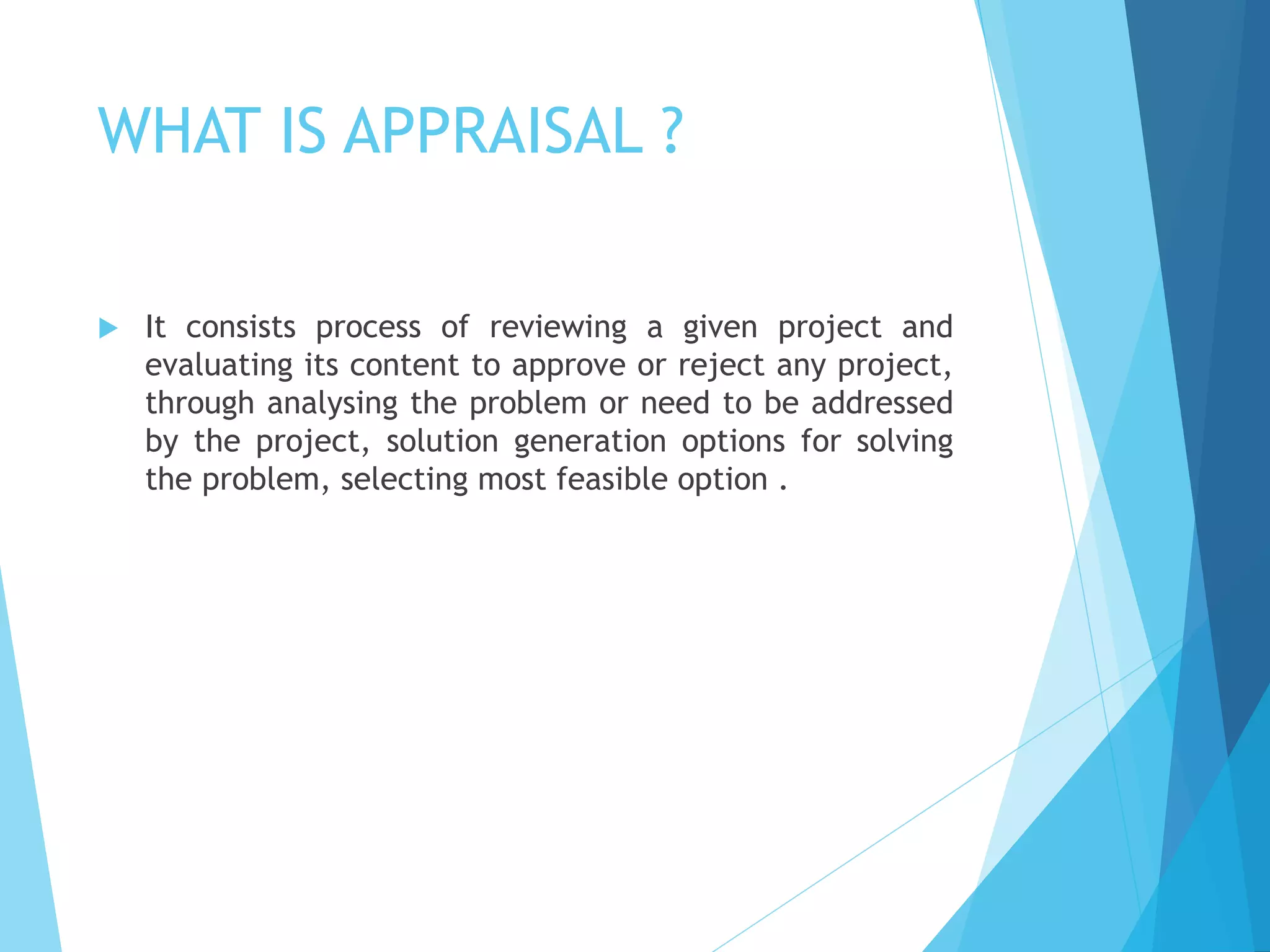 projectformulationandappraisal.pptx | Business Accounting & Finance ...