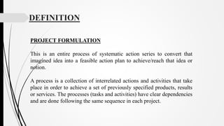Project formulation for social welfare in social welfare administration ...