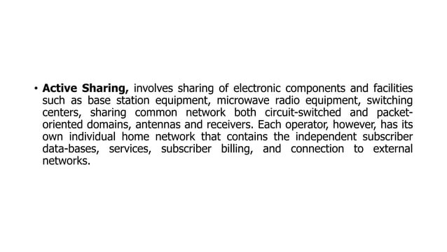 Telecom Infrastructure Sharing | PPTX | Telecommunications Industry ...