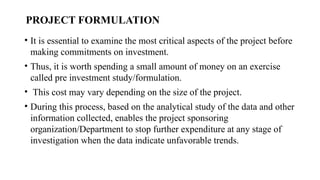 project formulation, stages, bottlenecks and feasibility report .pptx