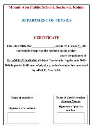 Certificate Sample For School Project