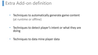 Artificial Intelligence in games | PPTX
