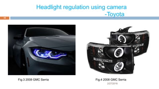 NIGHT TIME VEHICLE DETECTION FOR AUTOMATIC HEADLIGHT BEAM CONTROL | PPTX