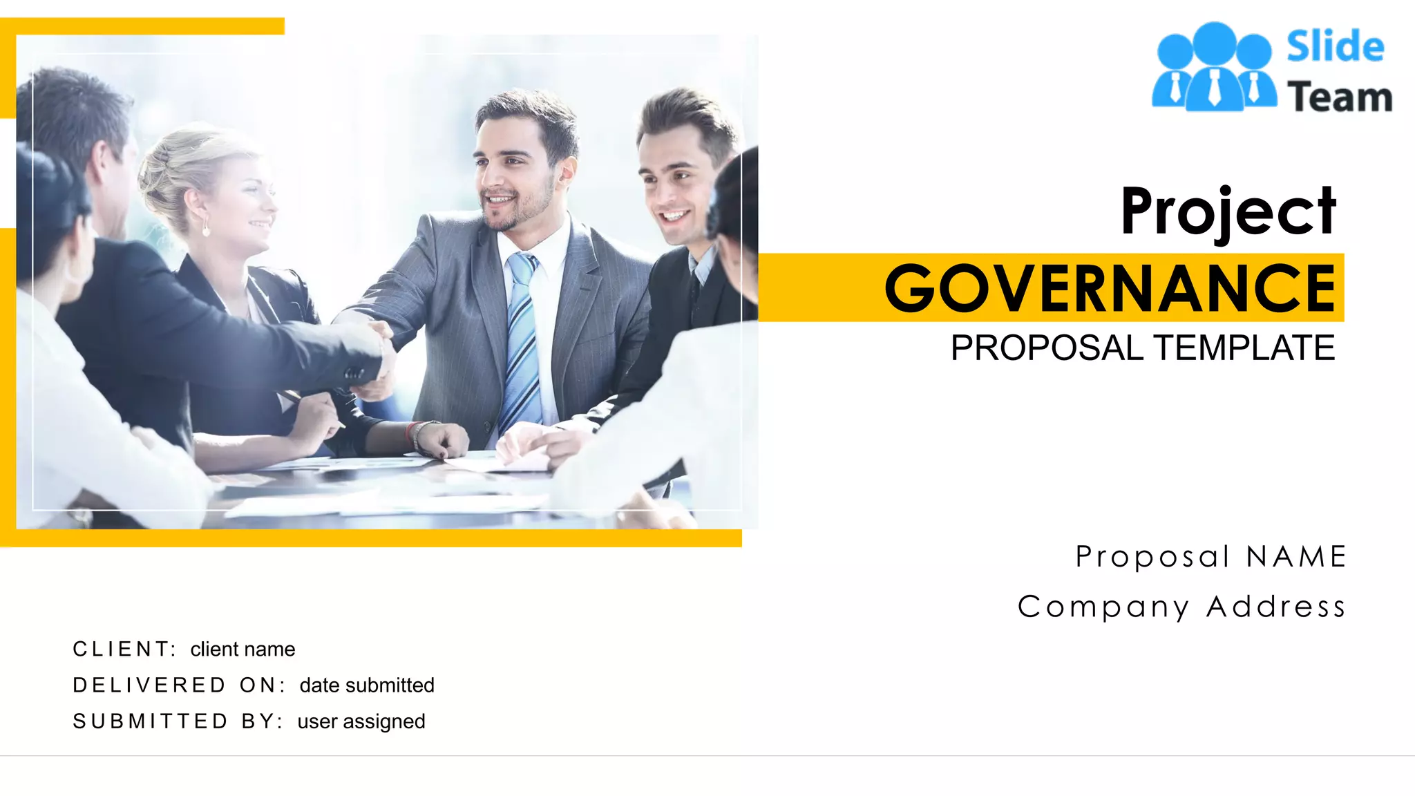 Project Governance Proposal Template Powerpoint Presentation Slides | PDF
