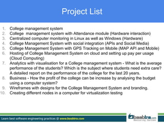 Project guidance for MSc Computer Science students | PDF