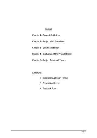 Project guideline | PDF