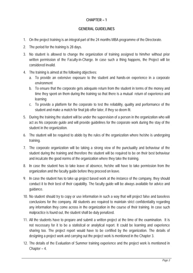 Project guideline | PDF