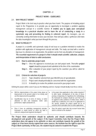 Project guideline | PDF