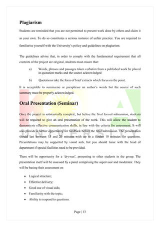 Project guideline for 4th stage students | PDF