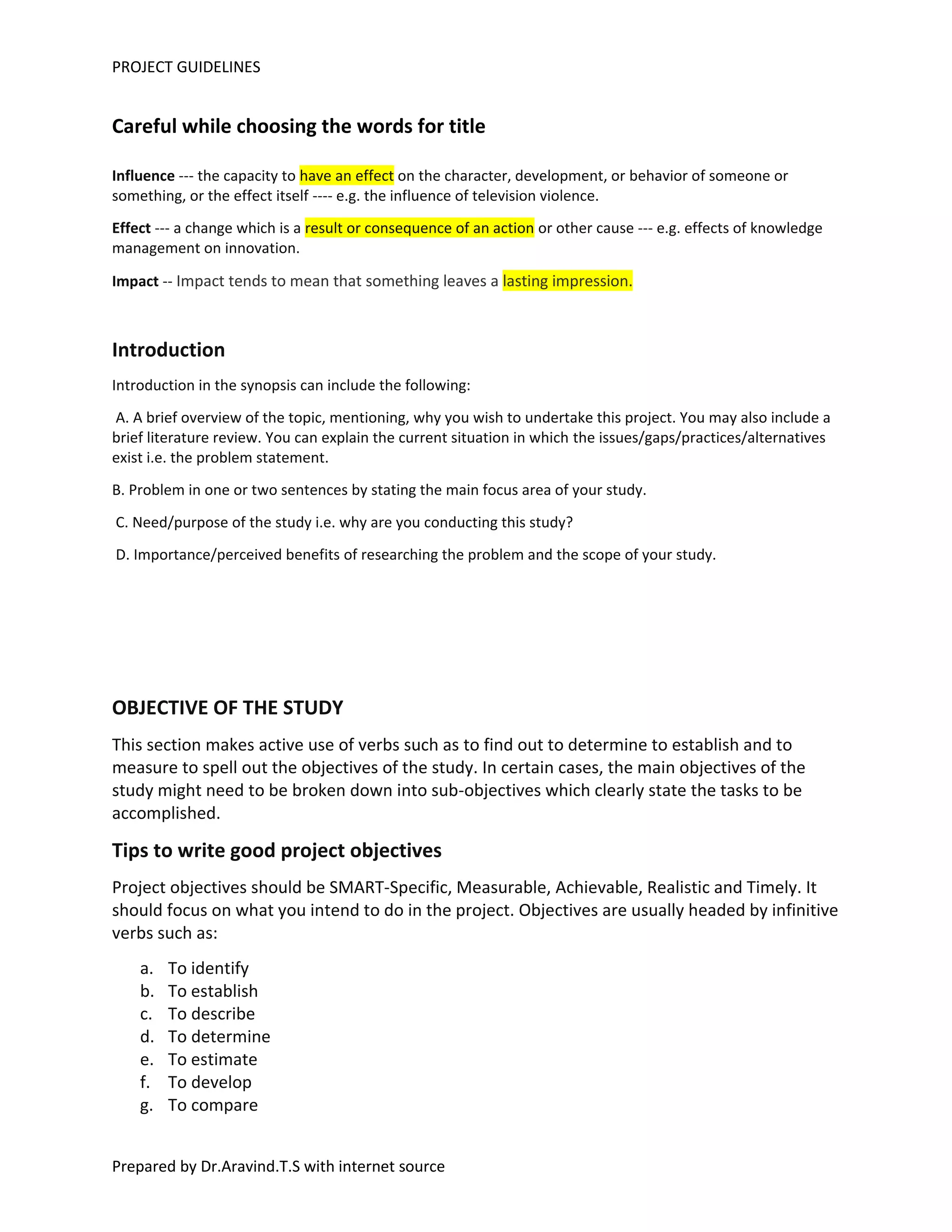 MBA Project Step by Step Guide | PDF