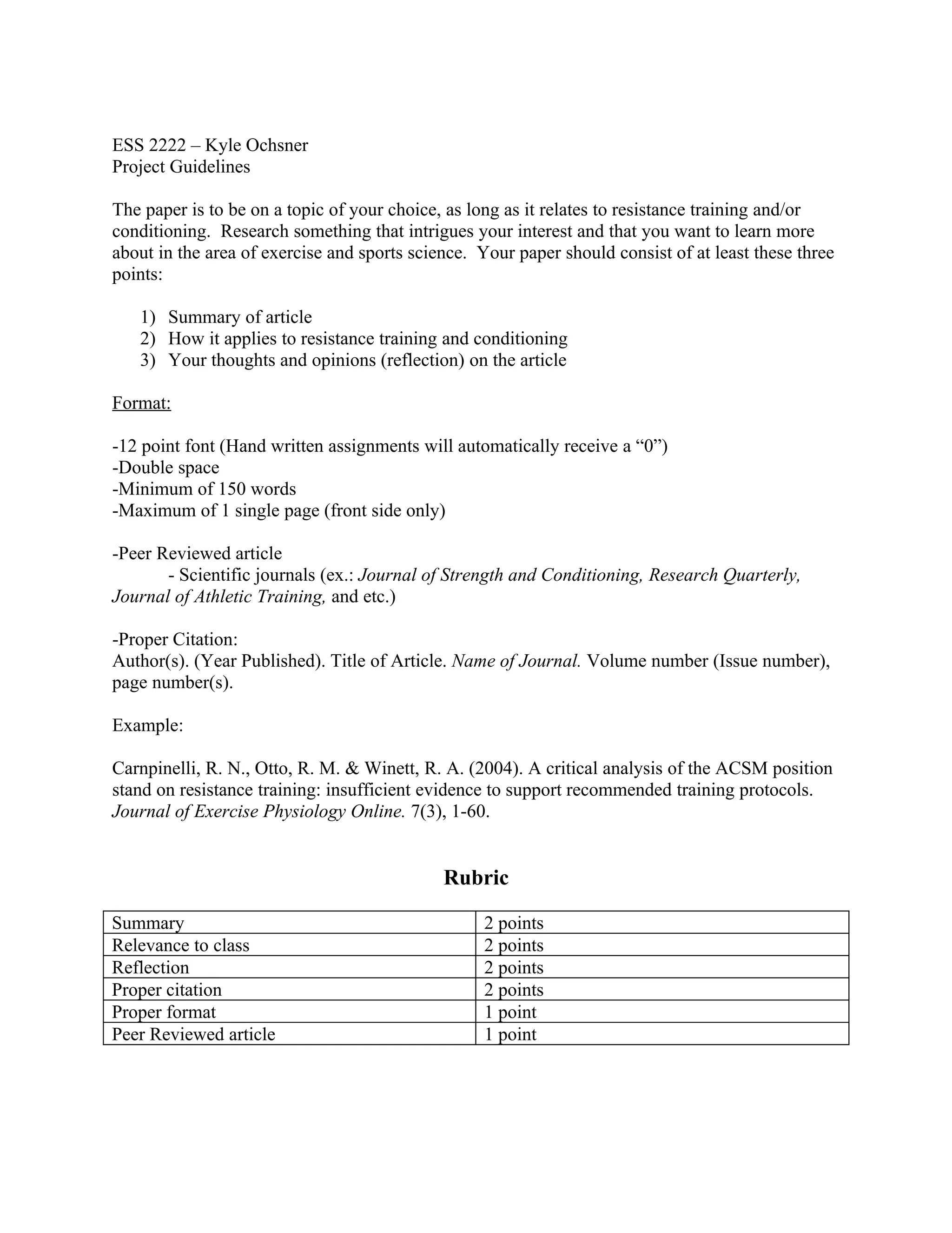 Project Guidelines | PDF