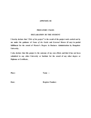 Project guidelines 2014 15 scheme | PDF