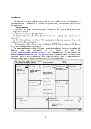 Project guidelines for mba | PDF