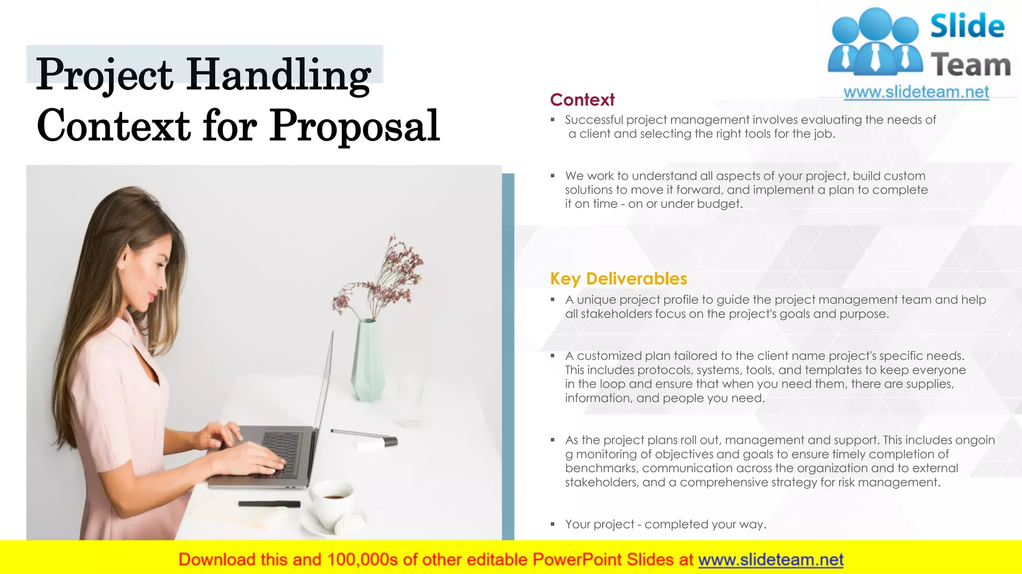 Project Handling Proposal Template PowerPoint Presentation Slides | PPT