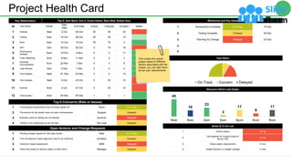 Project Health Card Ppt Gallery Rules | PDF