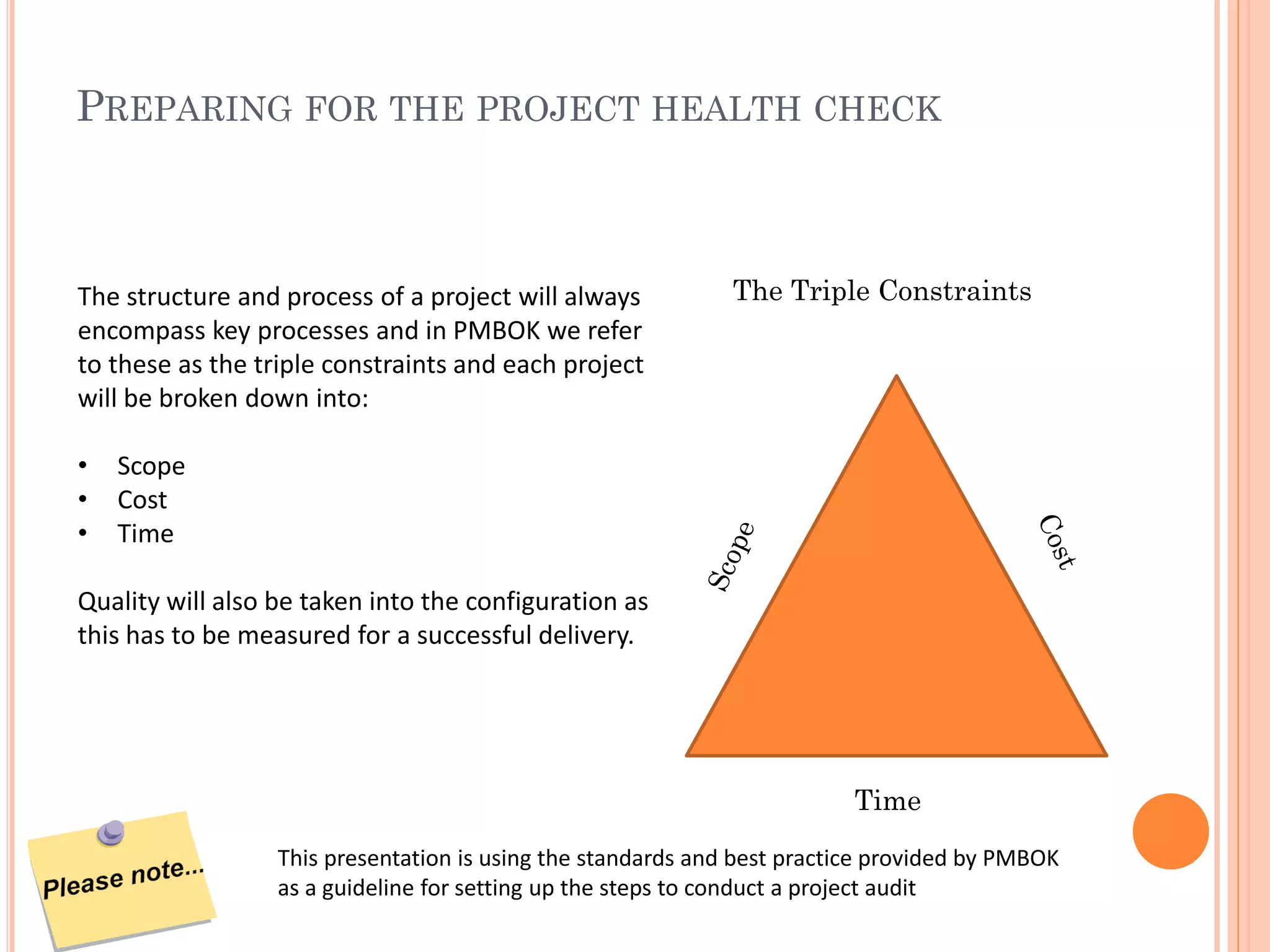 Project health check updated and improved | PDF