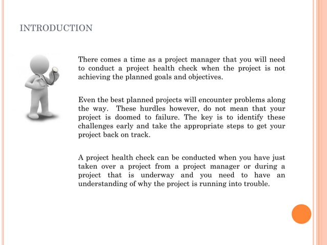 Project health check updated and improved | PDF