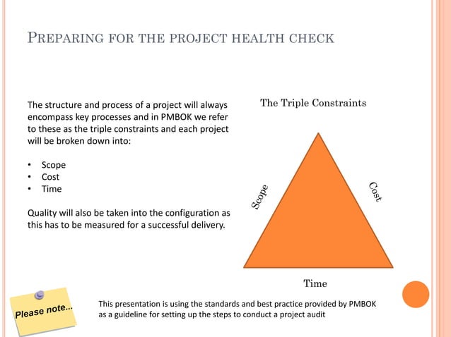 Project health check updated and improved | PDF
