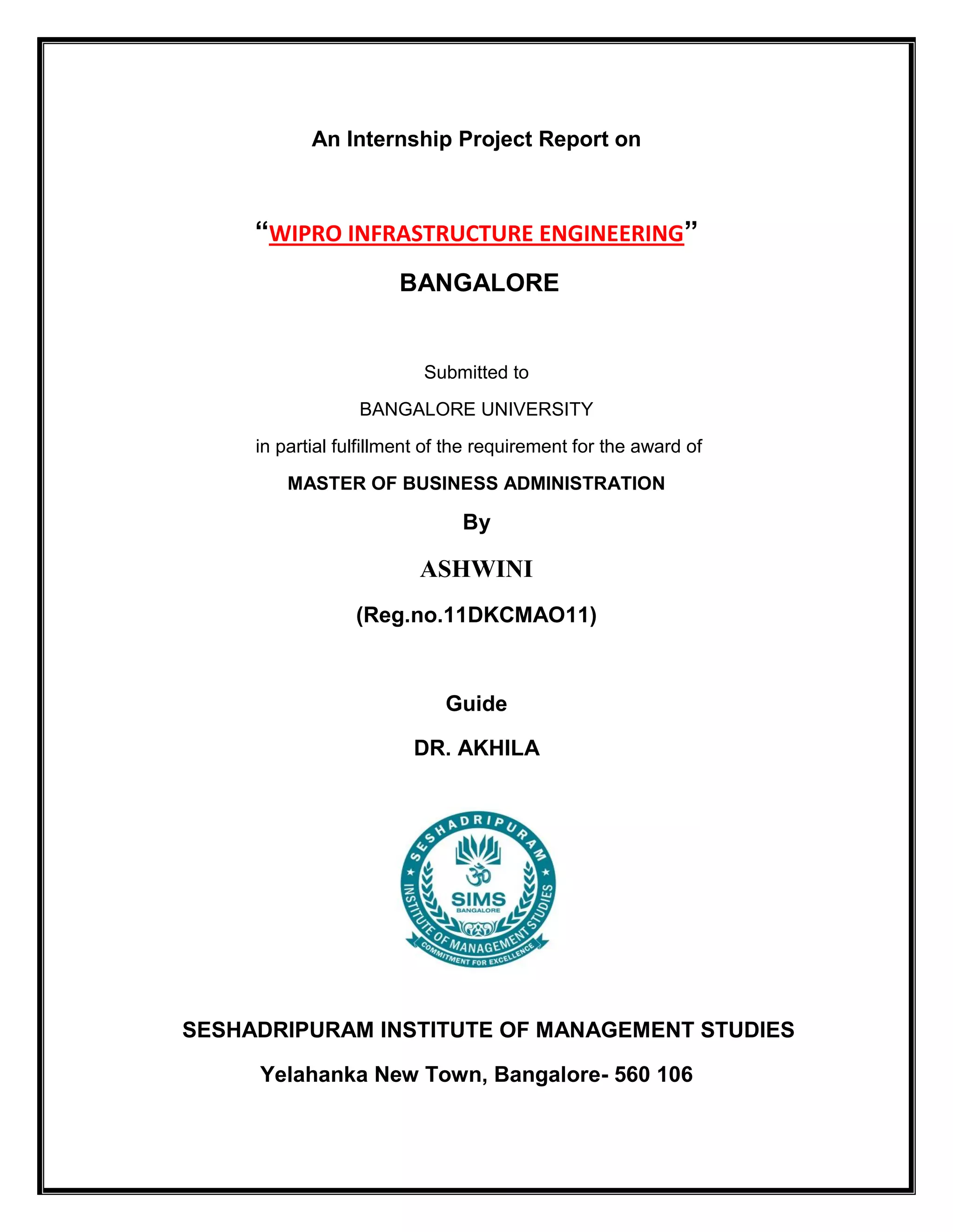 WIPRO PROJECT FILE | PDF