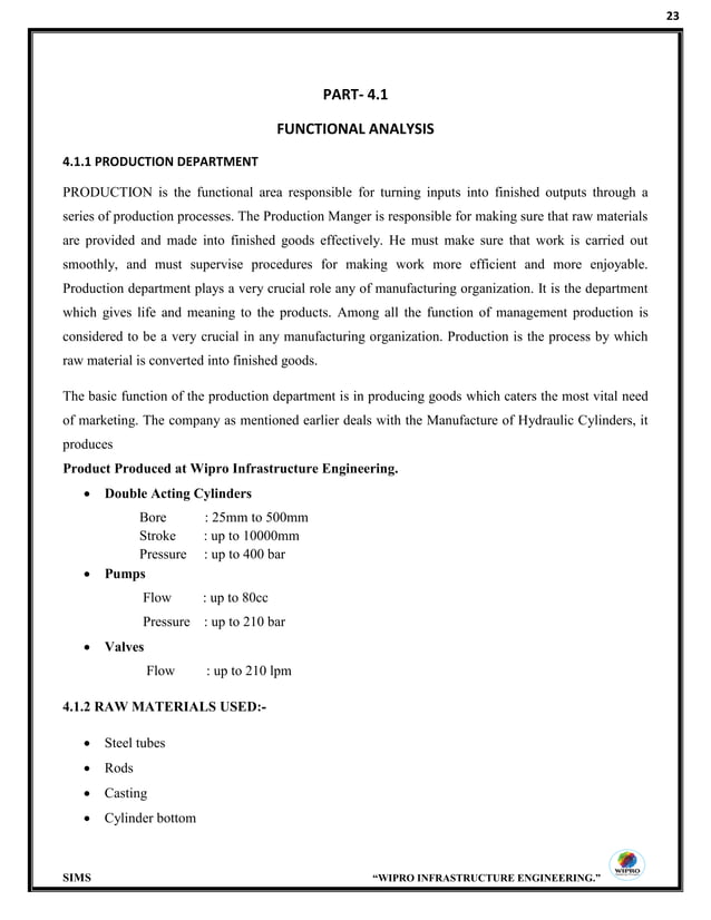 WIPRO PROJECT FILE | PDF | Business Accounting & Finance | Business